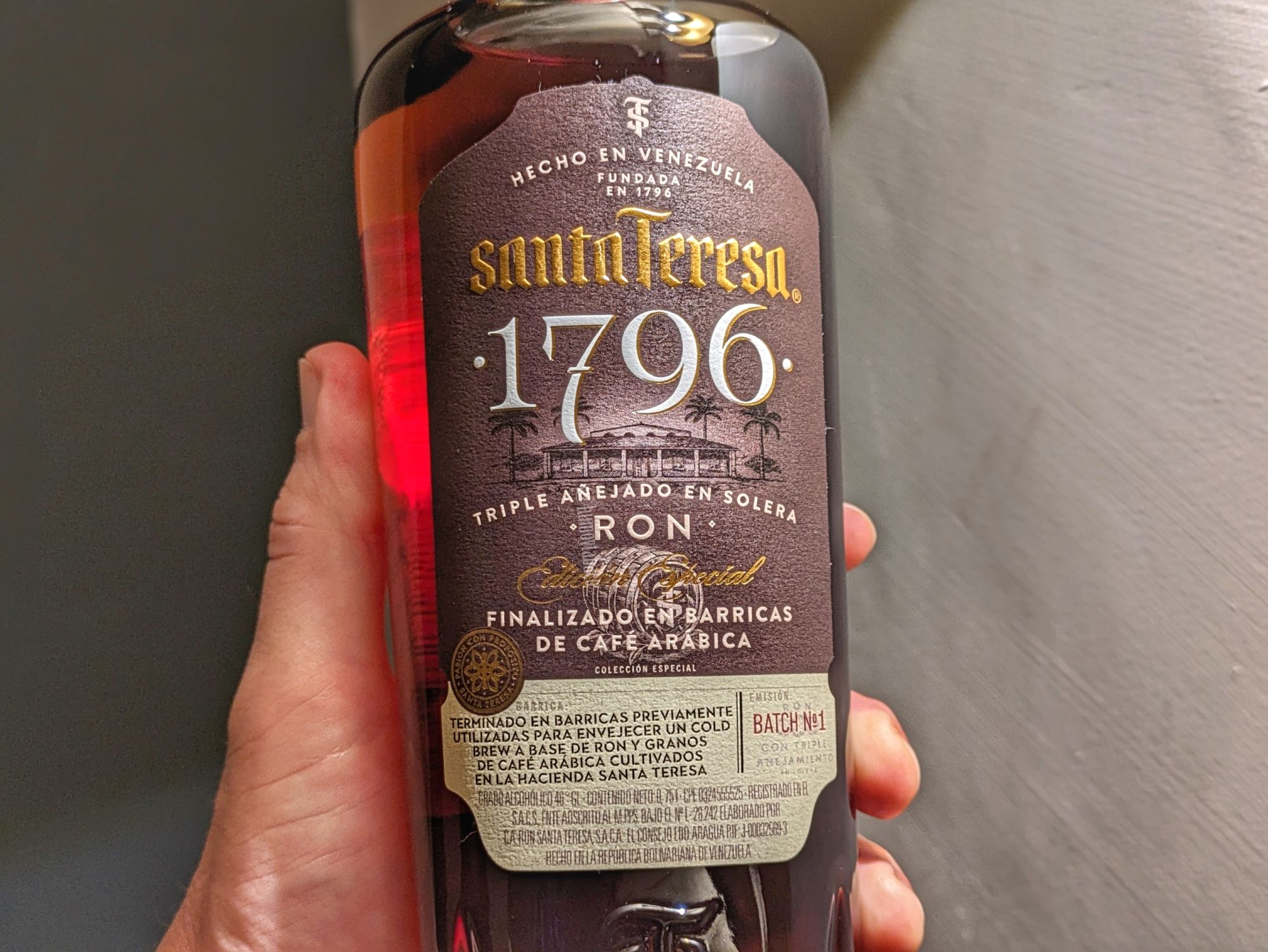 Ron: Santa Teresa 1796 Arábica Cask Finish – Humo y Tabaco