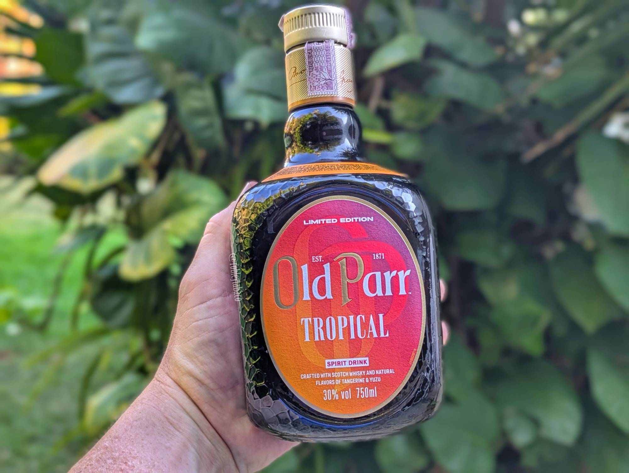 (Licor de) Whisky: Old Parr Tropical – Humo y Tabaco